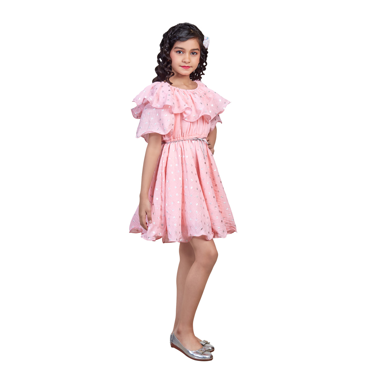 Polka Dotted Frock - Pink – Moozoo Fashions Pvt. Ltd.